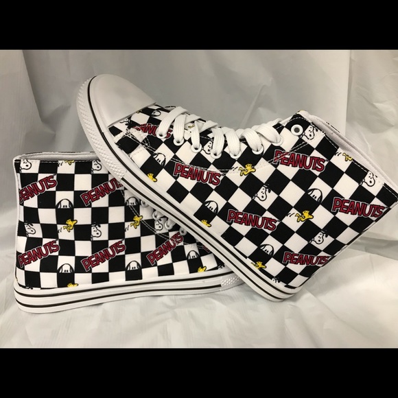 Shoes | Snoopy High Top Canvas Sneakers | Poshmark